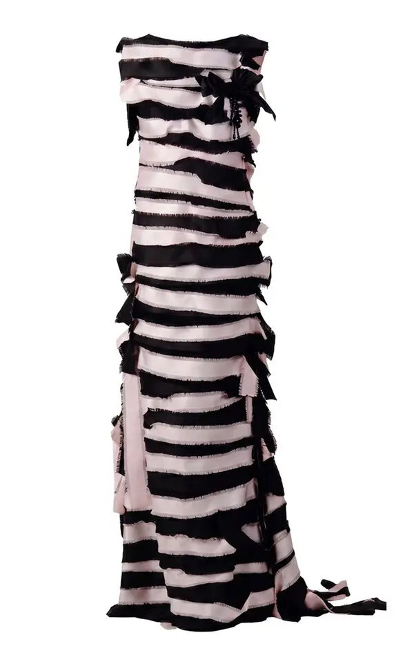 SALMA OSMAN Ruffled Maxi Dress