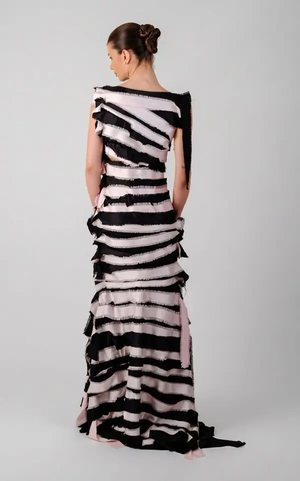 SALMA OSMAN Ruffled Maxi Dress