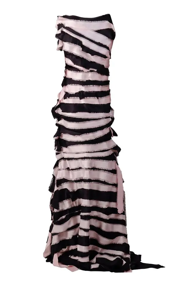 SALMA OSMAN Ruffled Maxi Dress