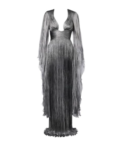 MARIA LUCIA HOHAN Catia Silk Gown With Plunge Neckline