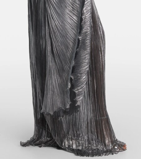 MARIA LUCIA HOHAN Catia Silk Gown With Plunge Neckline