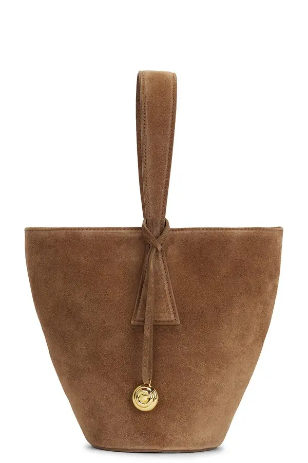 LIFFNER Single Handle Suede Bag - Light Brown