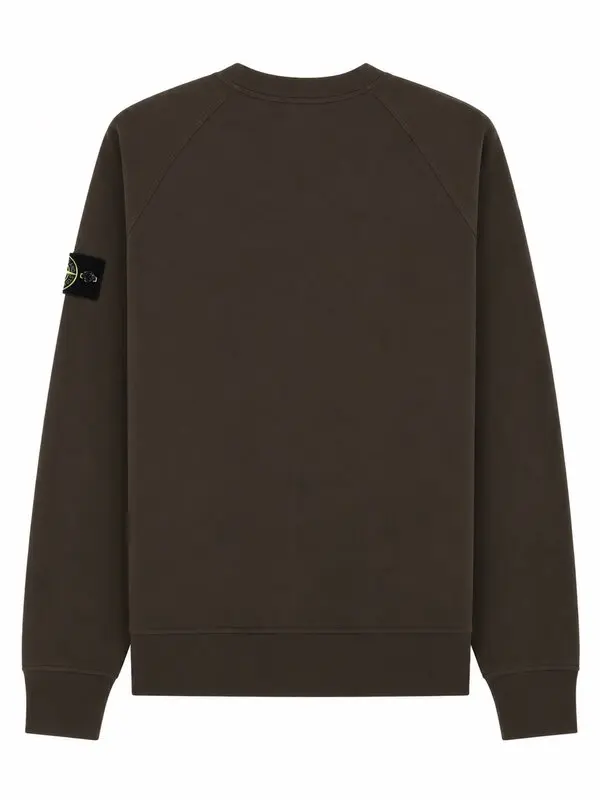 Stone Island Felpa Con Patch Logo - Green