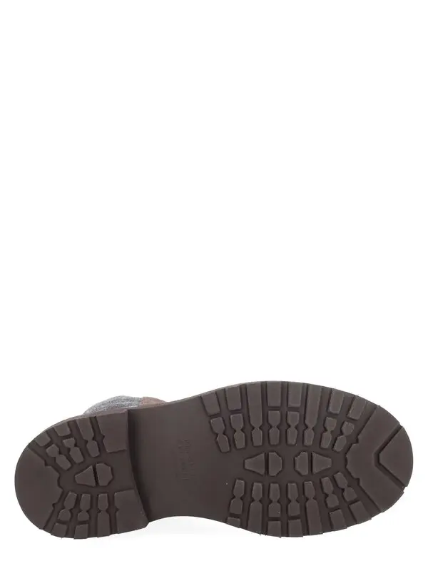 Brunello Cucinelli Suede Ankle Boots - Dark Brown