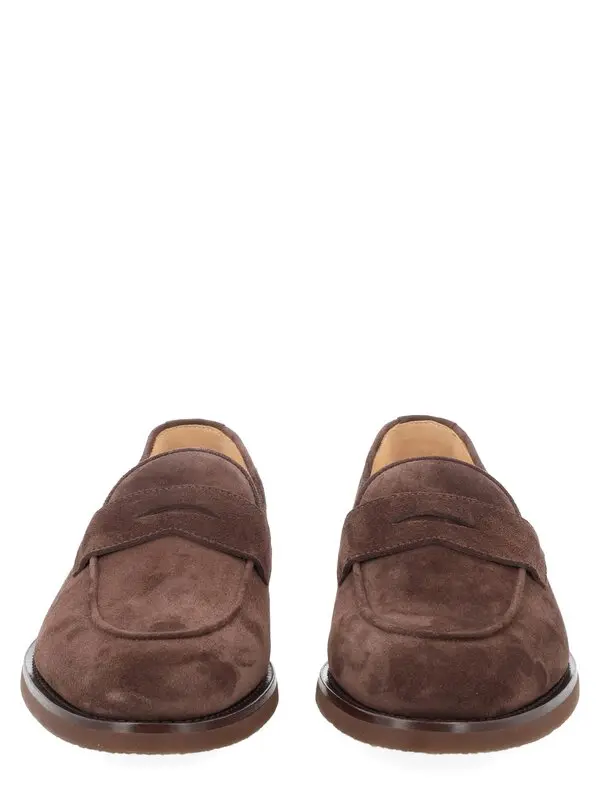 Brunello Cucinelli Mocassino "penny" In Camoscio