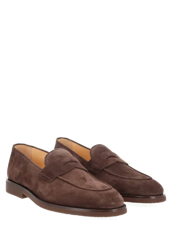 Brunello Cucinelli Mocassino "penny" In Camoscio
