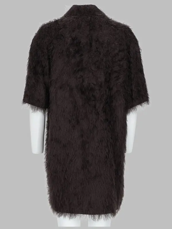 ALYSI Short Sleeve Fringed Dress