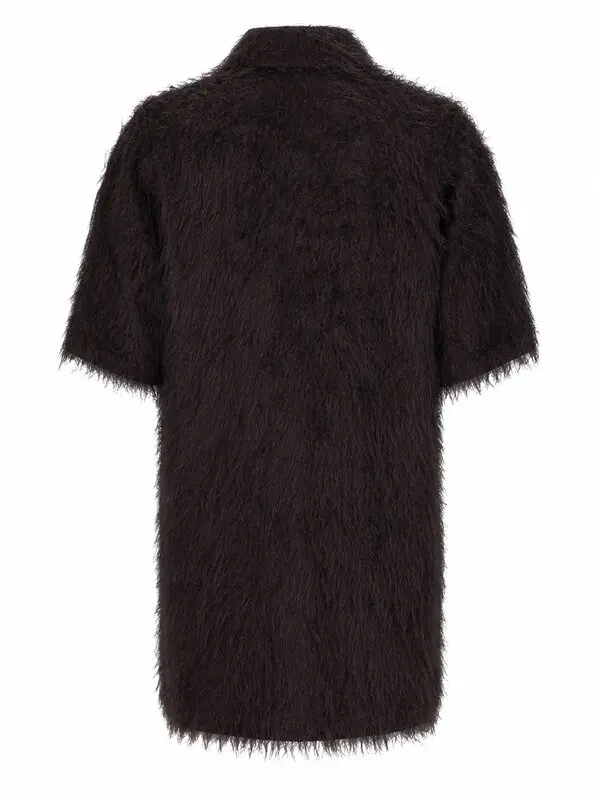ALYSI Short Sleeve Fringed Dress