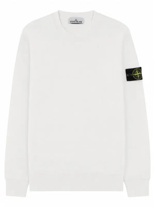 Stone Island Felpa Con Patch Logo