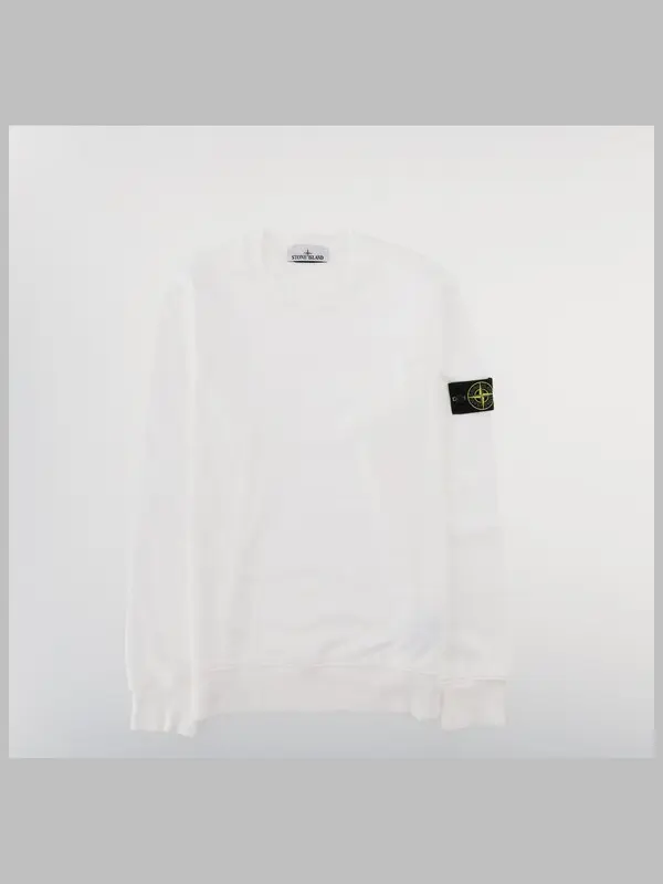 Stone Island Felpa Con Patch Logo