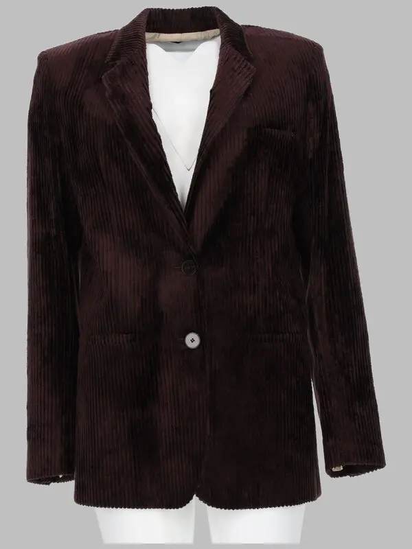 ALYSI Giacca Corduroy Monopetto