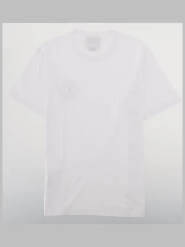 Versace T-shirt Con "v Emblem" Ricamato