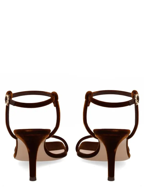 GIANVITO ROSSI Mayfair" Velvet Sandals