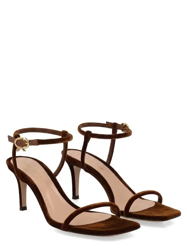 GIANVITO ROSSI Mayfair" Velvet Sandals