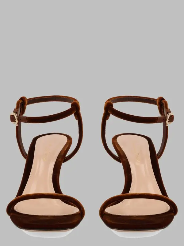 GIANVITO ROSSI Mayfair" Velvet Sandals