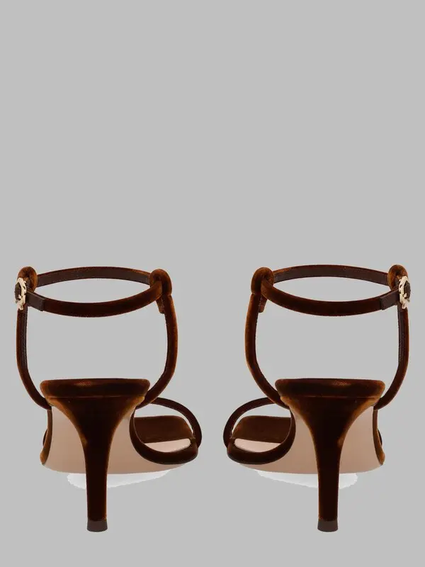 GIANVITO ROSSI Mayfair" Velvet Sandals