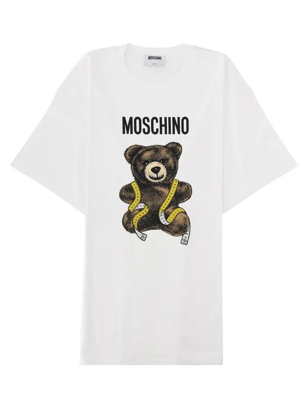 Moschino T-shirt Con Stampa "teddy - White