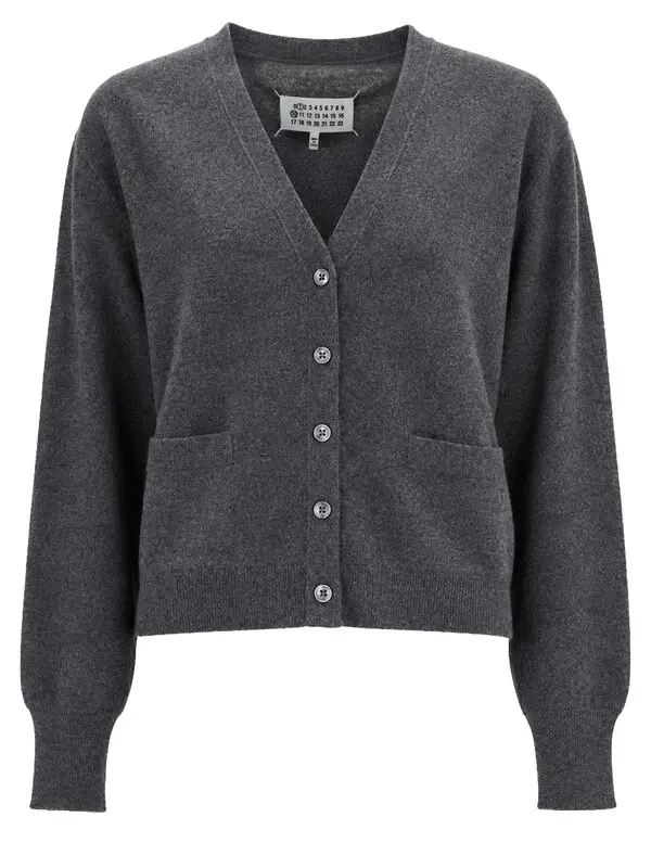 MAISON MARGIELA Cardigan In Lana - Grey