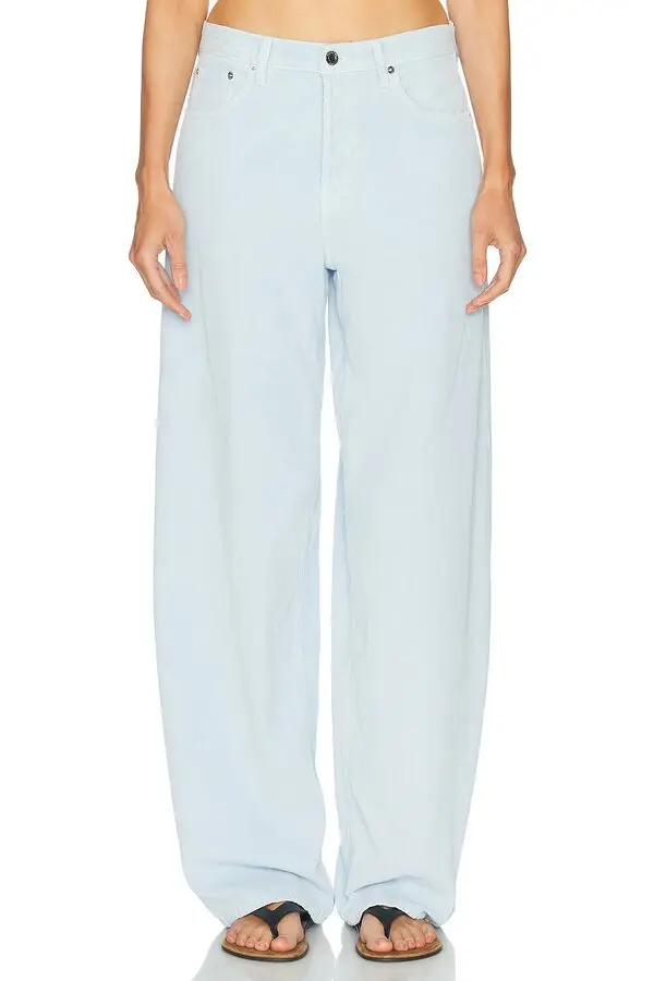 HAIKURE Velvet Pier Straight Leg Trousers - Sky