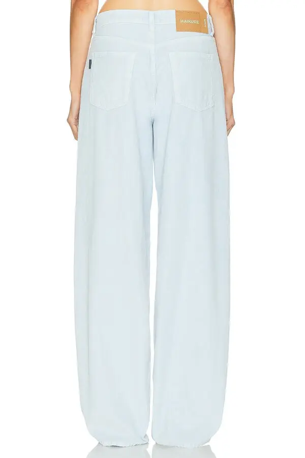 HAIKURE Velvet Pier Straight Leg Trousers - Sky