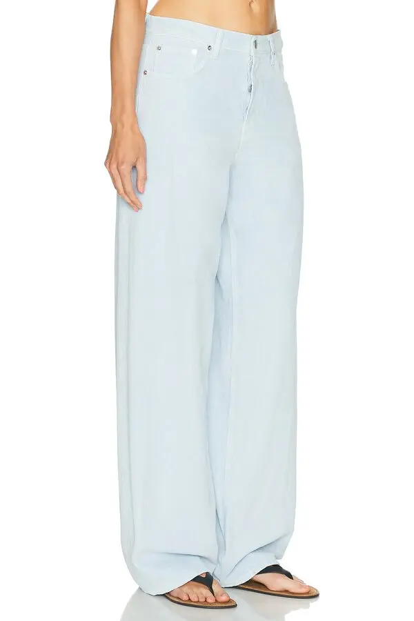 HAIKURE Velvet Pier Straight Leg Trousers - Sky