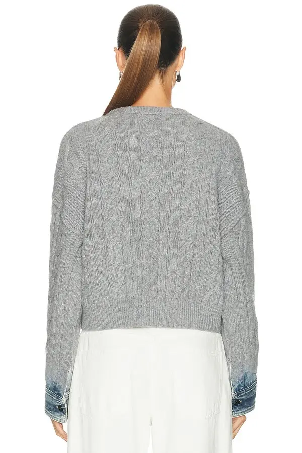 HAIKURE Karine Cable Knit Sweater - Pollock
