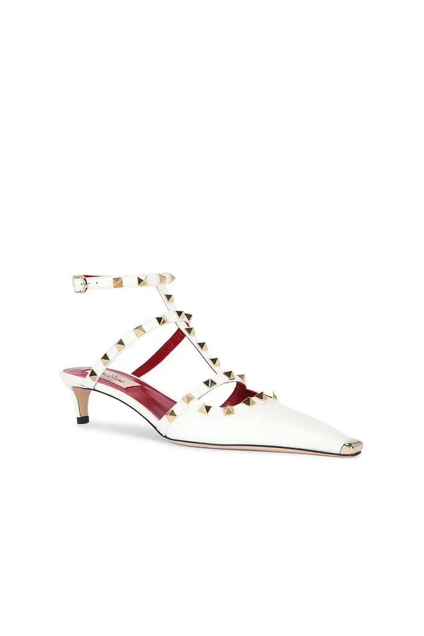 Valentino Garavani Rockstud Ankle Strap Pump