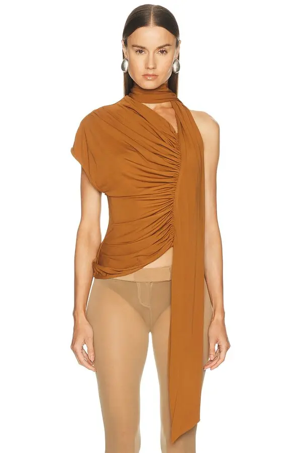 Christopher Esber Vienna Jersey Scarf Top