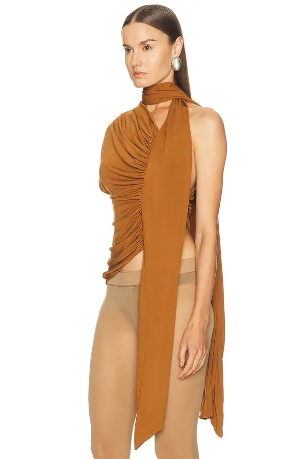Christopher Esber Vienna Jersey Scarf Top