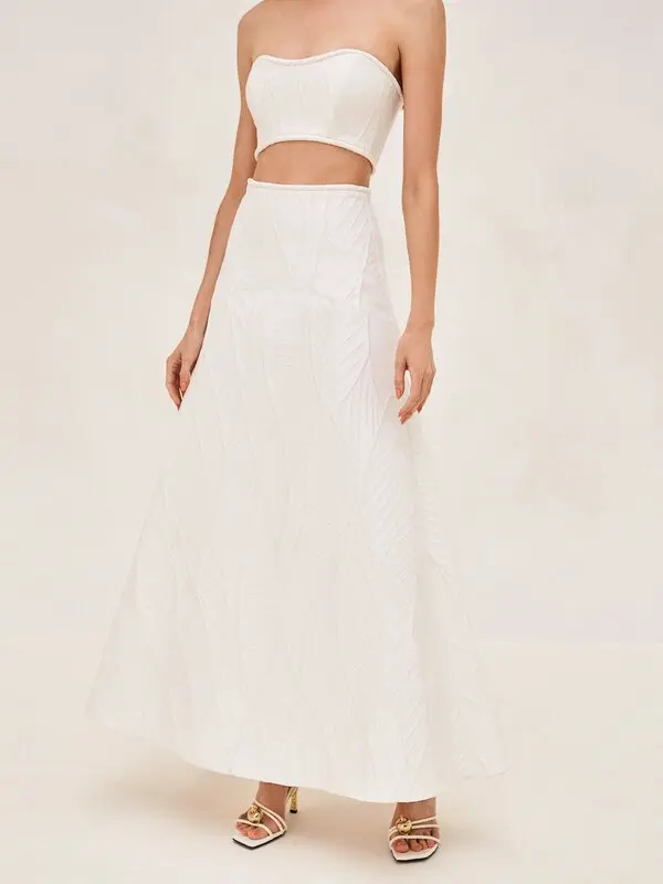 Alexis Gardenia Skirt Midi Length Printed Skirt