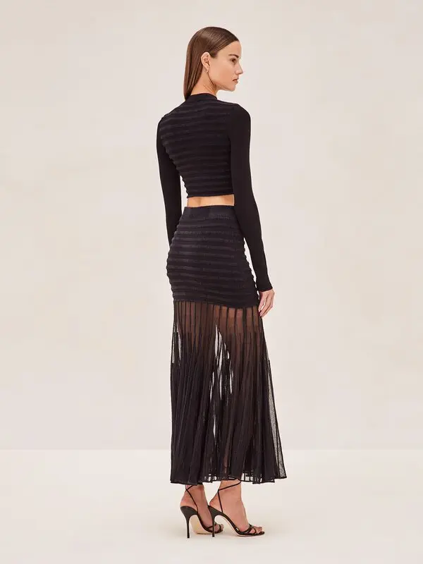 Alexis Hela Cropped Long Sleeve Top