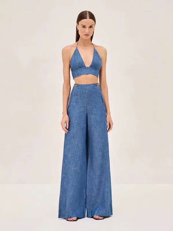 Alexis Riza Bikini Top - Chambray