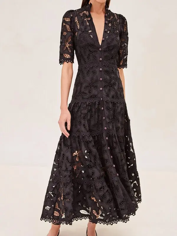 Alexis Ledina Lace Midi Dress