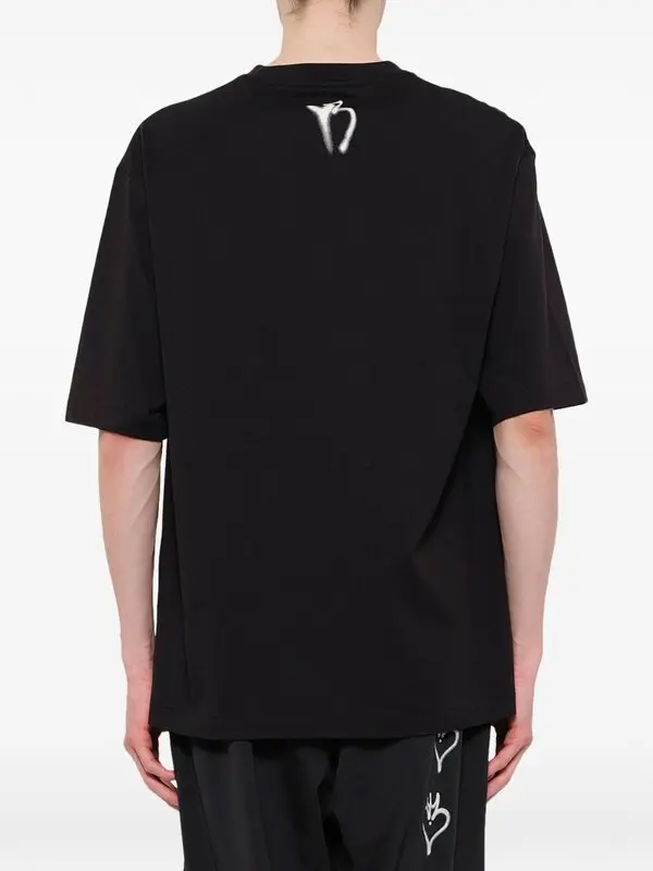 Y3 Printed Cotton T-shirt