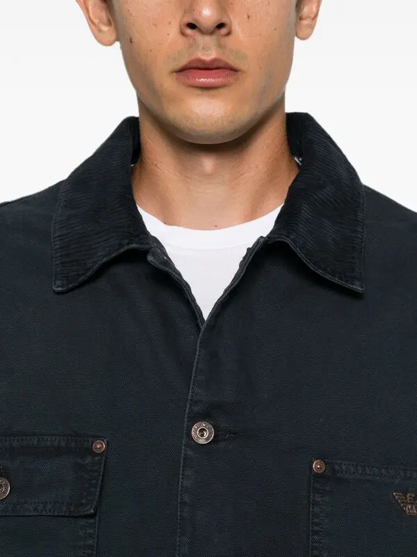 Emporio Armani Cotton Caban Coat
