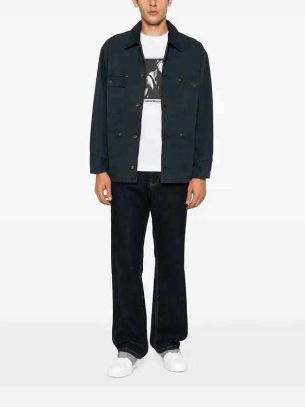 Emporio Armani Cotton Caban Coat