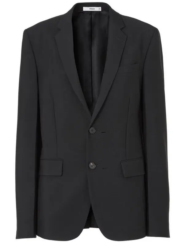Fendi Single-breasted Blazer With Notched Lapels