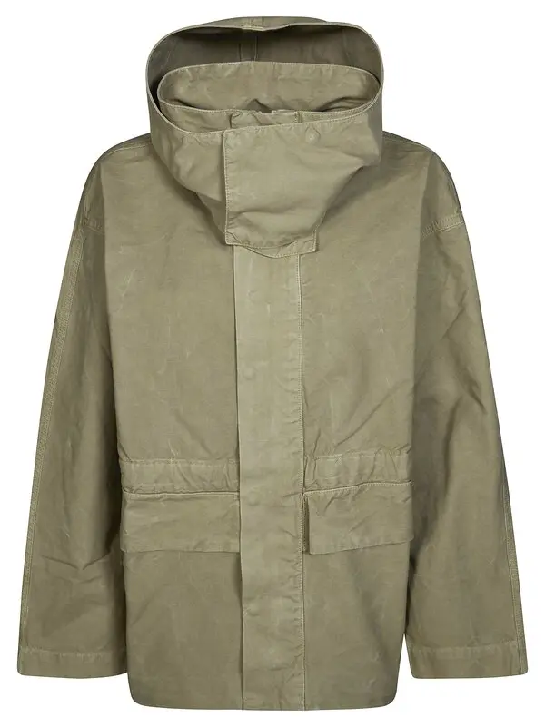 Victoria Beckham Utility Jacket With Hood - Grigio