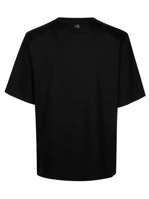 Victoria Beckham Fashion Made Me Smile" Slogan T-shirt - Nero