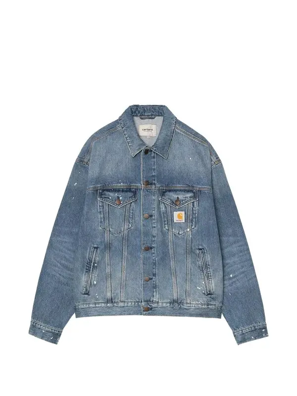 Carhartt Work In Progress Helston Distressed Cotton Denim Trucker Jacket - Denim Blue