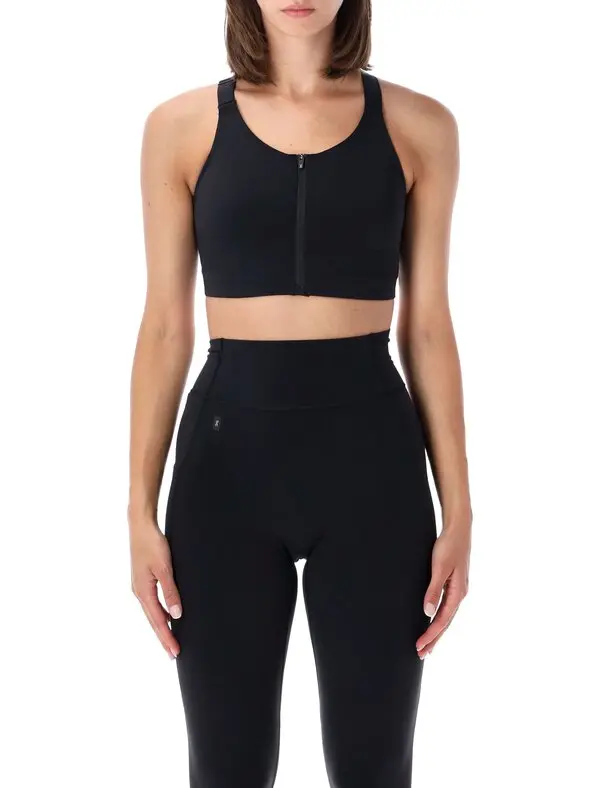 On High-impact Zip Sports Bra - Nero