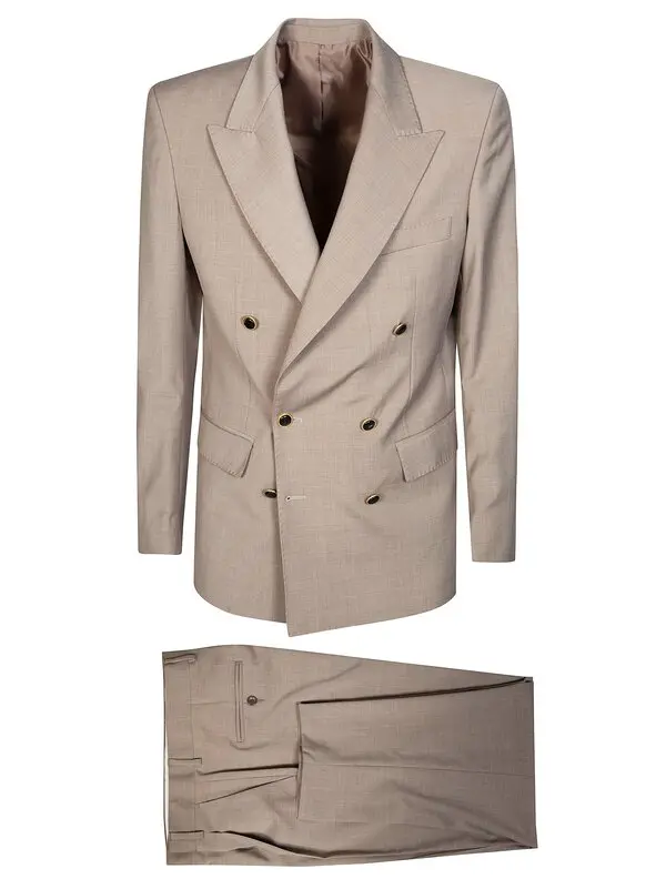 MARSEM Double-breasted Gown Pants With Button Detail