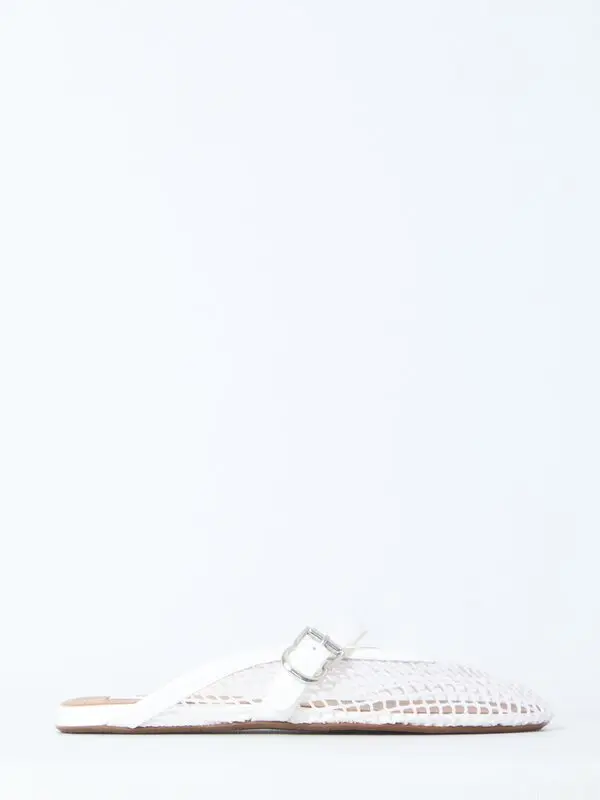Alaïa Fishnet Flat Sandals