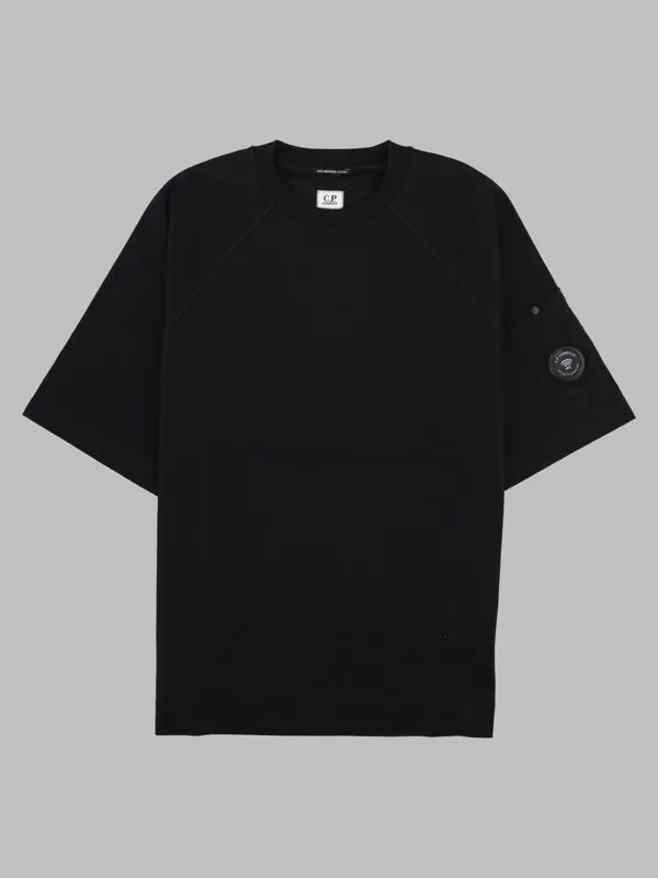 C.P. COMPANY C. P. Company Logo Cotton T-shirt - Black