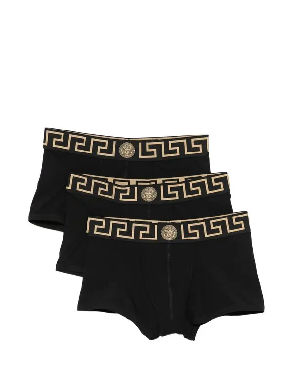 Versace Logo Band Cotton-blend Boxer Shorts Set Of