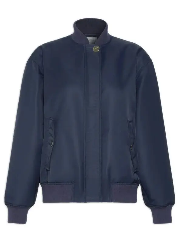 Sportmax Quilted Bomber Jacket - Blu