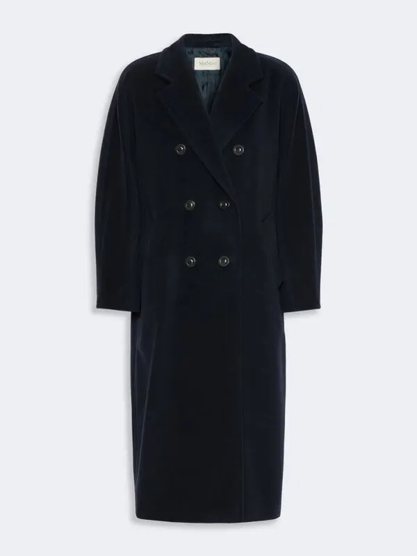 Max Mara Oversized Wool-cashmere Beaver Coat - Blu