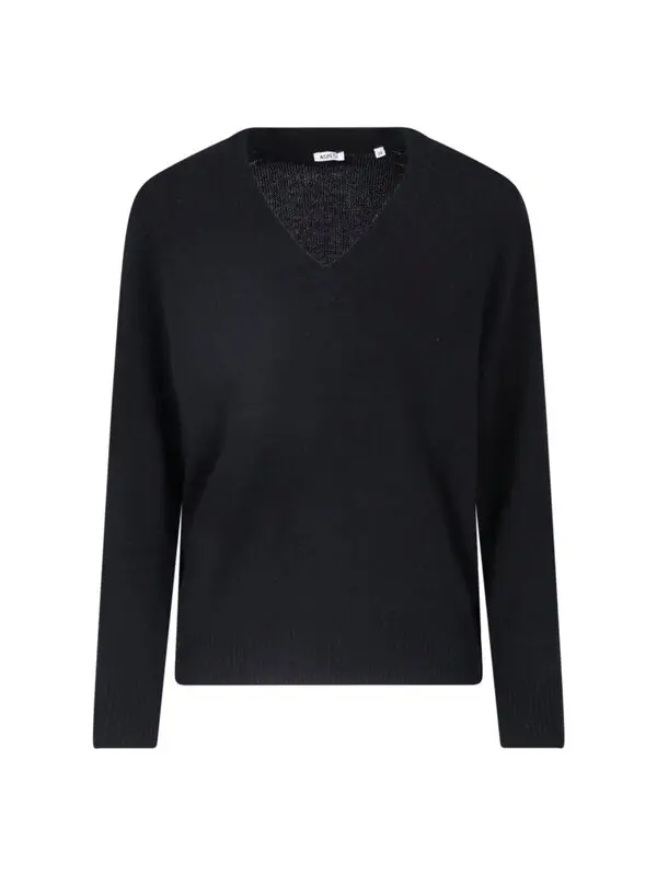 Aspesi Wool-yak-cashmere V-neck Sweater