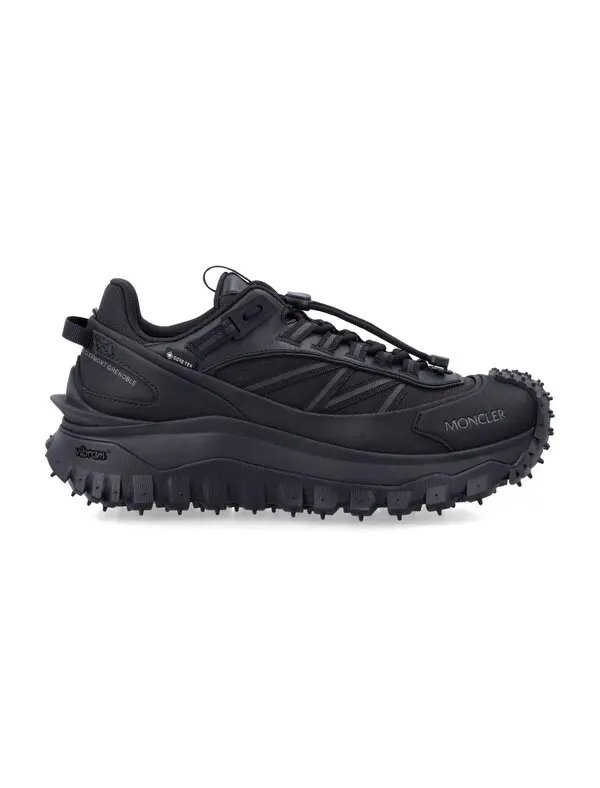 Moncler Leather And Nylon Sneakers