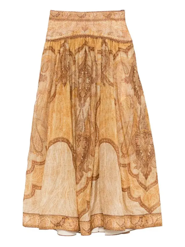 Zimmermann Embroidered Mini Skirt